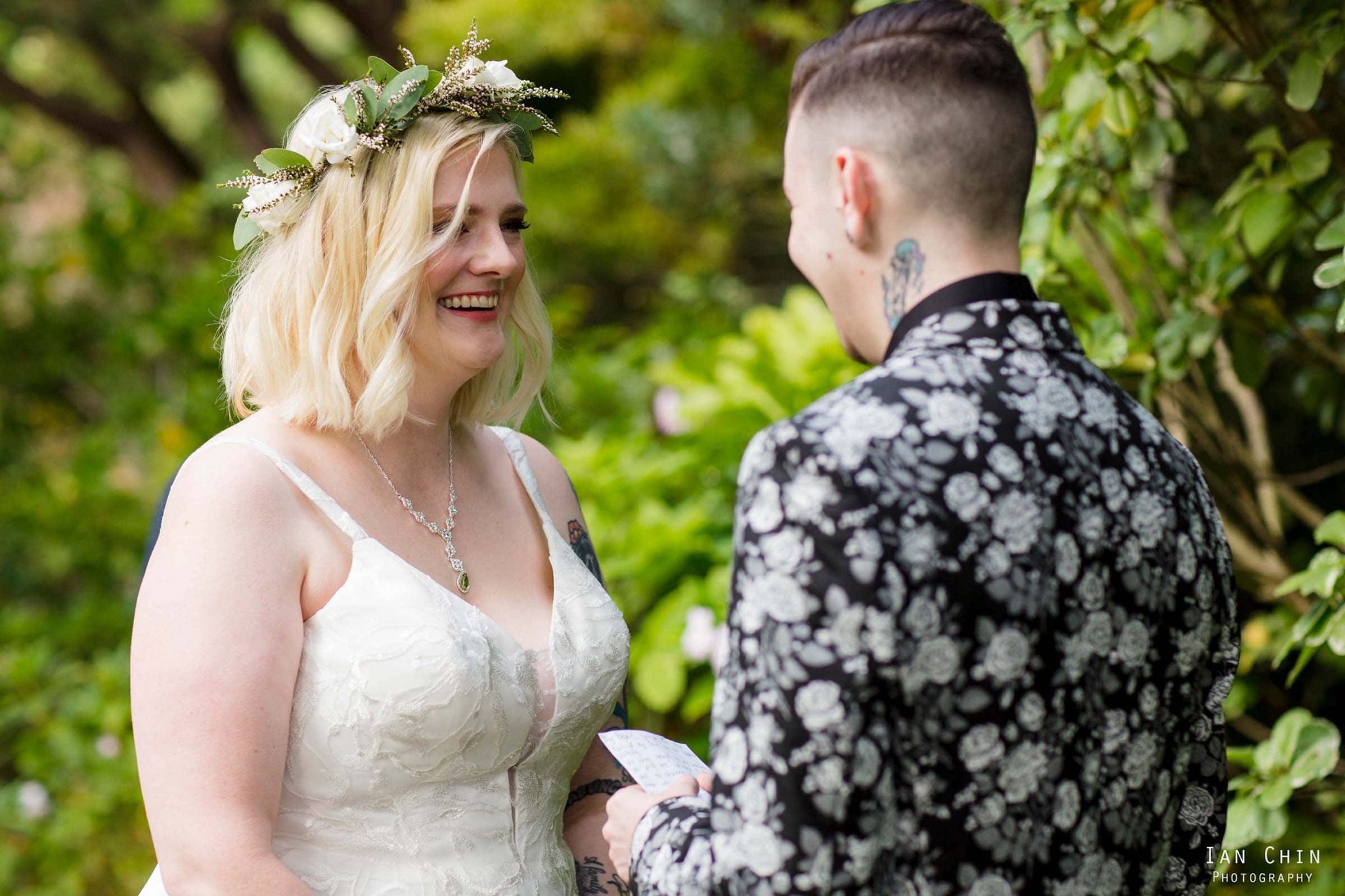 Transgender Wedding Photos - Hastings House Garden Elopement