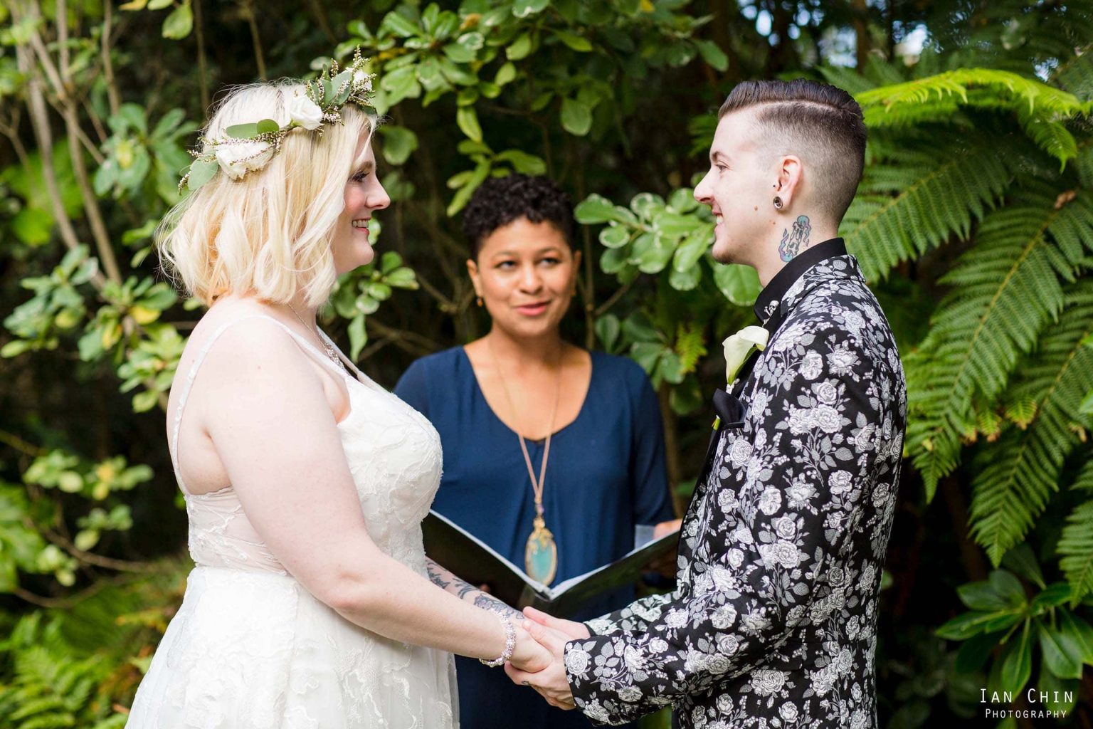 Transgender Wedding Photos - Hastings House Garden Elopement