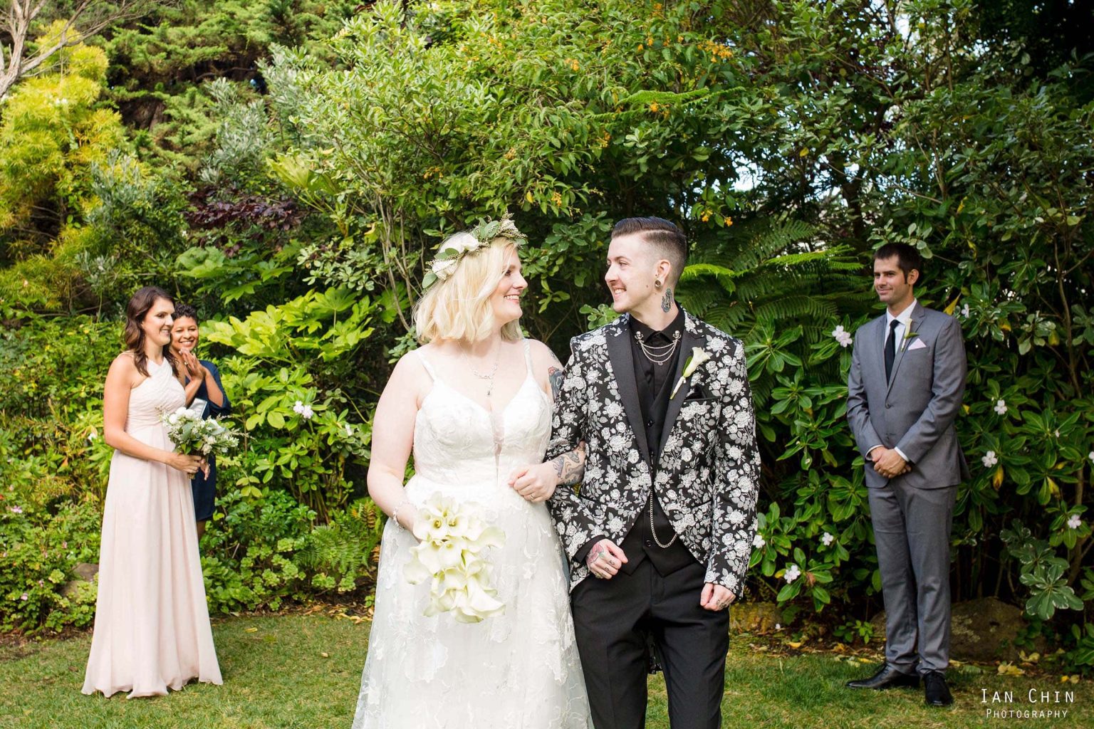 Transgender Wedding Photos - Hastings House Garden Elopement